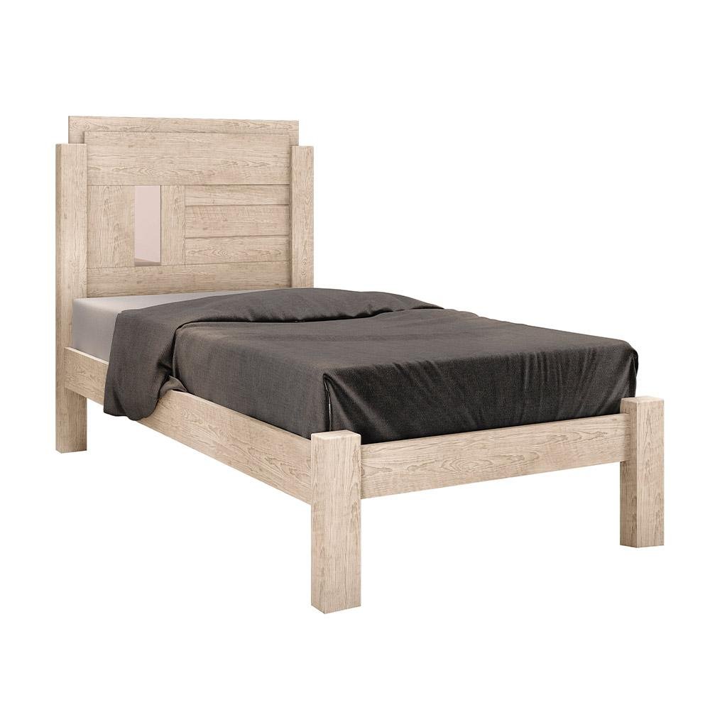 Cama Solteiro Moderna Amarula Amanda Framar | MadeiraMadeira