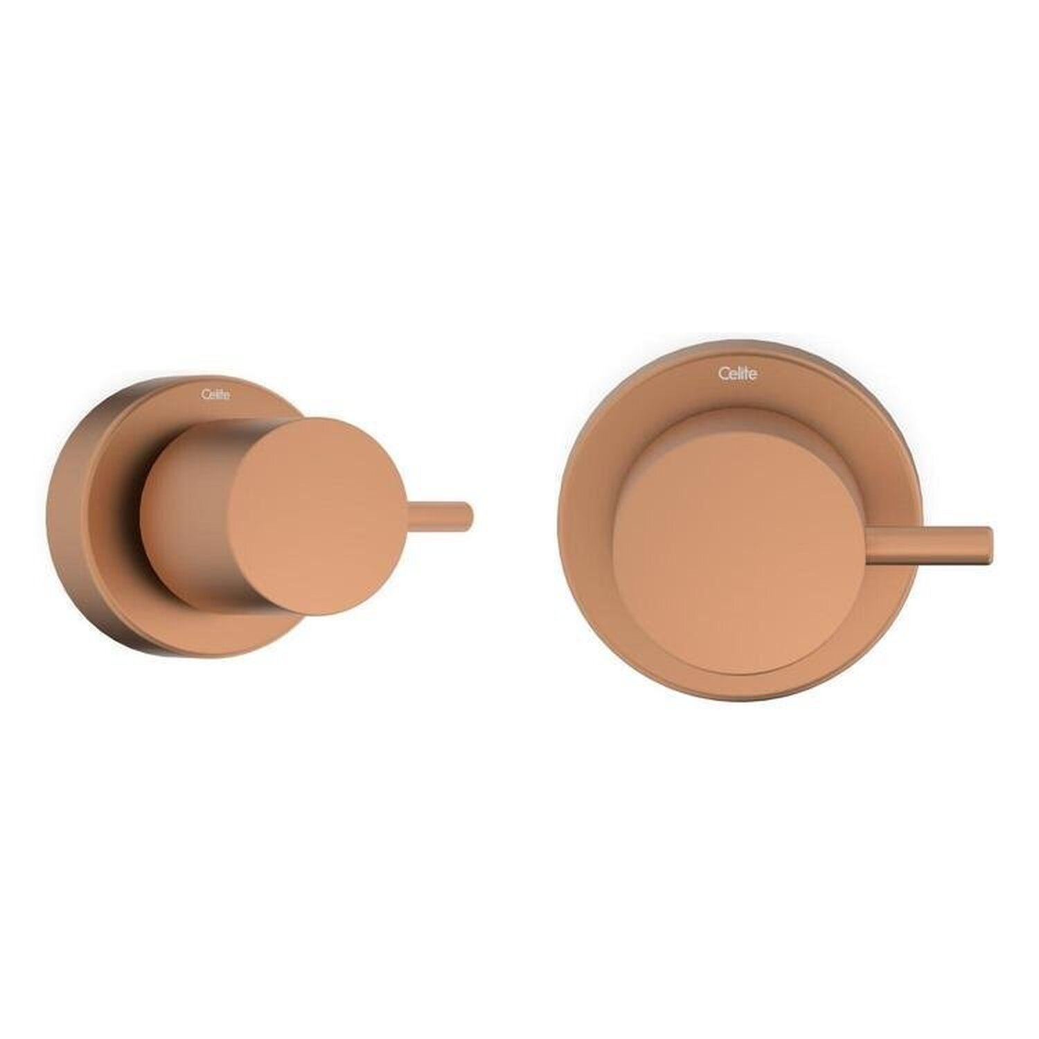 Kit com 2 Acabamento de Registro Base 1/2, 3/4 e 1 Basic Matte Celite ...