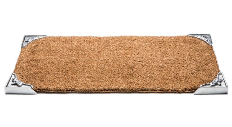 Capacho de Fibra de Coco com Cantoneira 60x120cm | MadeiraMadeira