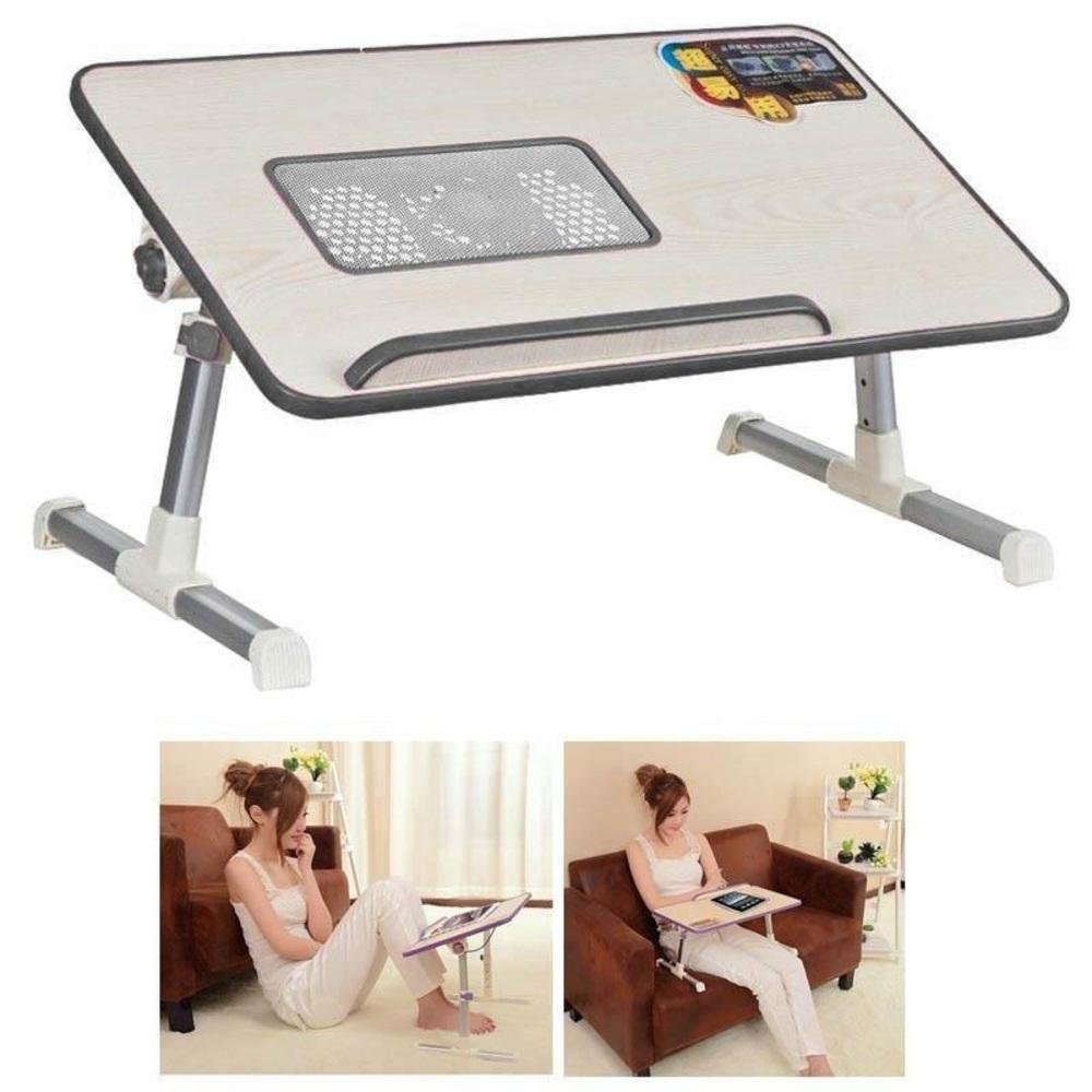 MESA NOTEBOOK PORTATIL DOBRAVEL ERGONOMICA AJUSTE DE ALTURA COM SUPORTE ...