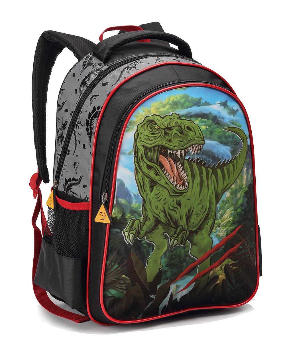 Mochila Dinossauro Rex Infantil Menino Grande 1391 Denlex DL1391 Verde ...