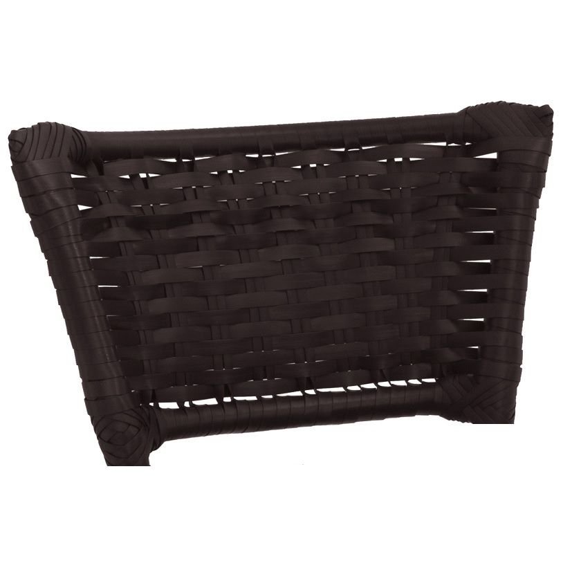 Banqueta Alta Preta com Encosto Junco Argila para Cozinha Balcão Bar ...