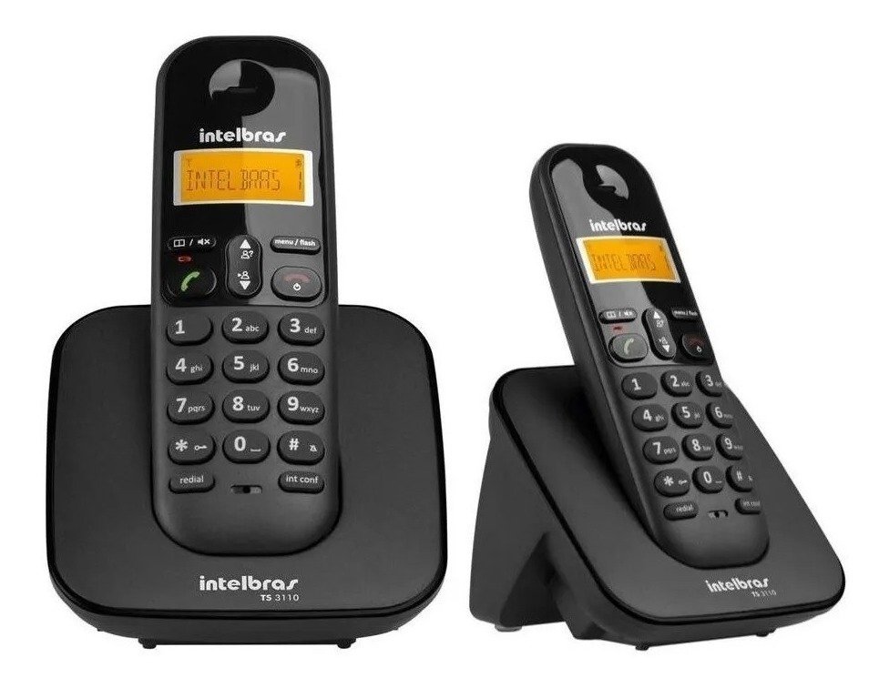 Telefone S Fio Com 1 Ramal Intelbras Longo Alcance Bivolt - Preto ...