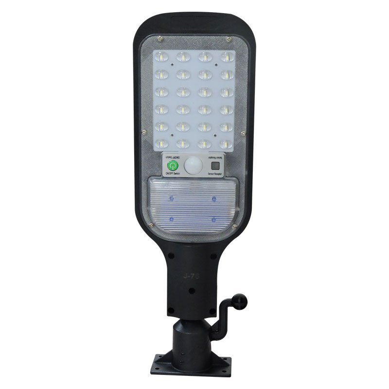 Mini Poste Solar LED 120w c/ Sensor branco frio - Ecosoli JX-516 | MadeiraMadeira