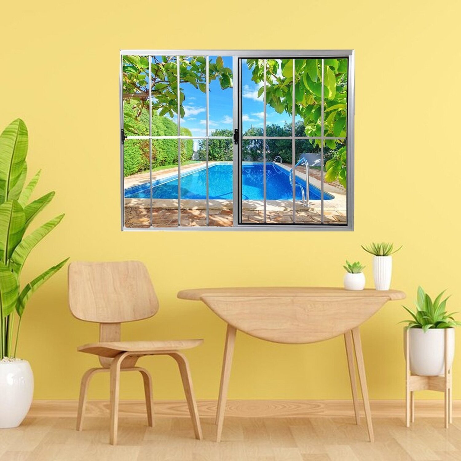 Janela Vitrô de Alumínio 2 Folhas 100 X 150cm Linha Modular com Grade ...