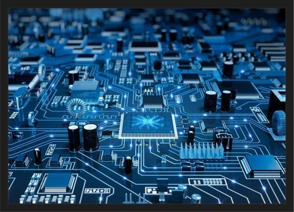 Quadro Decorativo Informática Tecnologia Com Moldura Tt04 | MadeiraMadeira