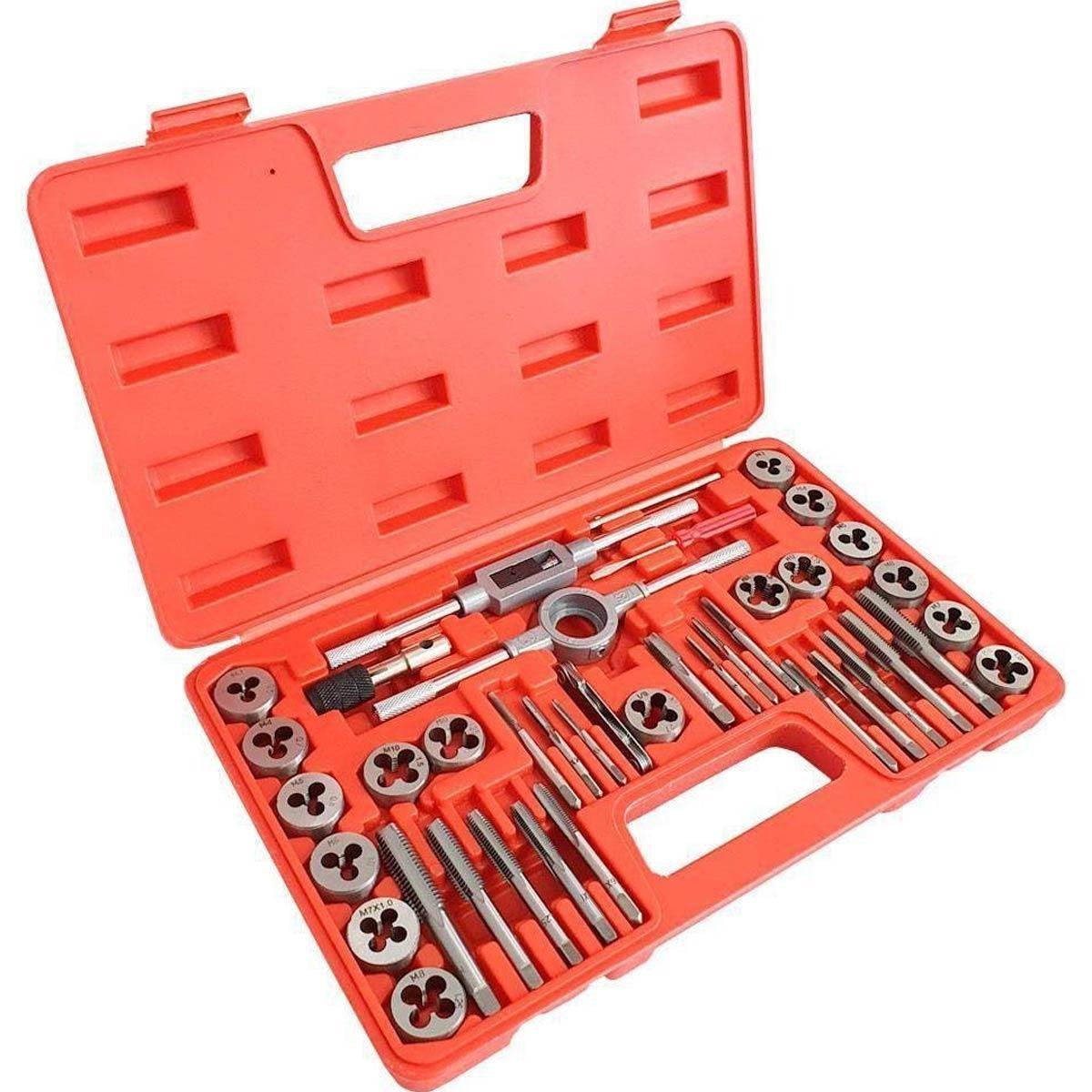 Kit Macho e Tarraxa Manual Cossinete Kit Maleta e 40 Peças | MadeiraMadeira