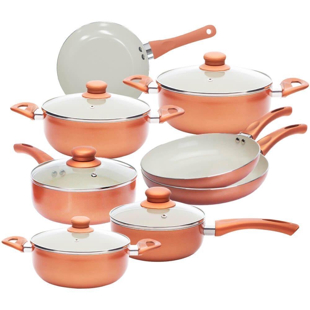 Jogo de Panelas Revestimento Cerâmica Milano 8 Peças - Casambiente ...