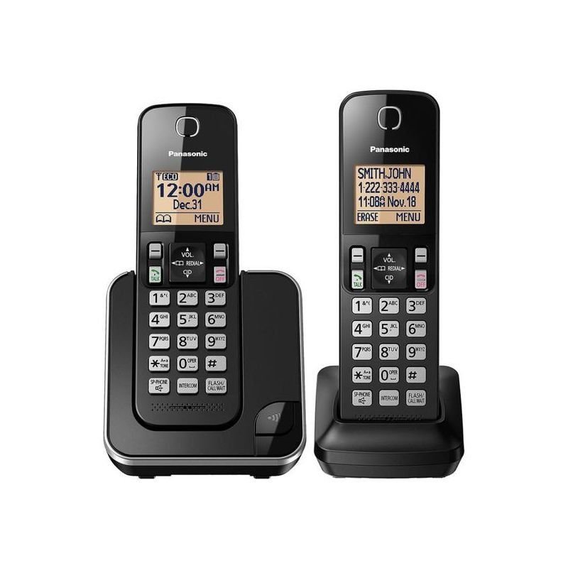 Telefone sem Fio Panasonic Kx-tgc382 com Identificador de Chamadas - 2 Aparelhos | MadeiraMadeira