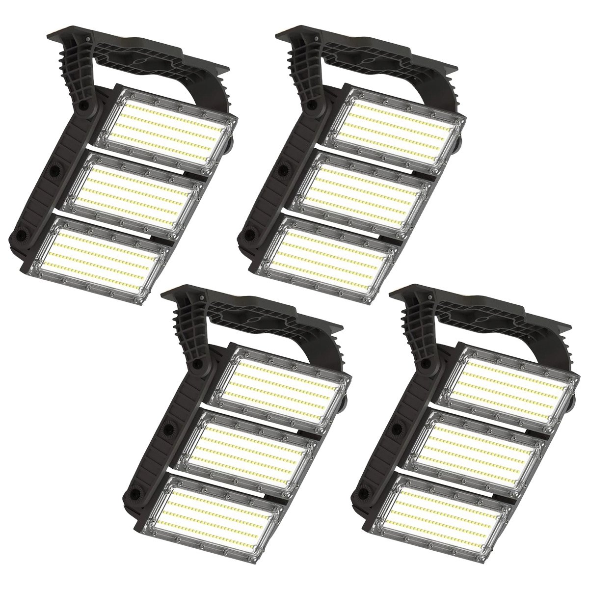 Kit 4 Refletores Led 400w 3000k Branco Quente Bivolt Ip66 | MadeiraMadeira