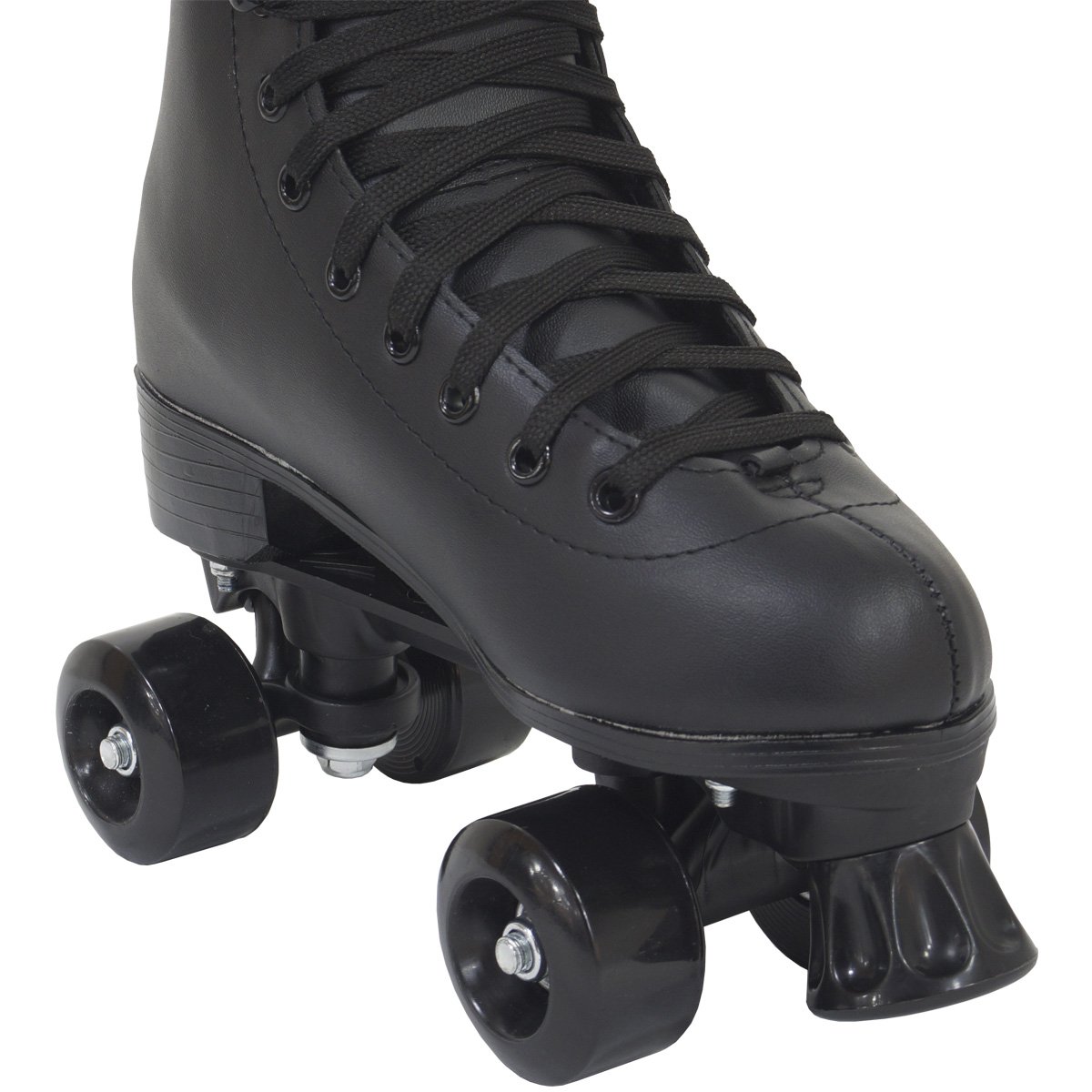 Patins Clássico Tradicional Quad 4 Rodas Roller de Rua Infantil Preto ...