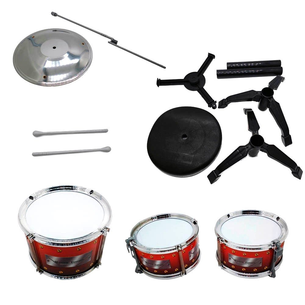 Mini Bateria Musical Infantil de Brinquedo para Criança Vermelho ...