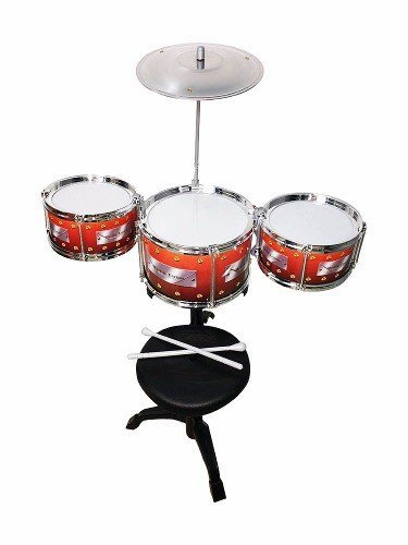 Mini Bateria Musical Infantil de Brinquedo para Criança Vermelho ...