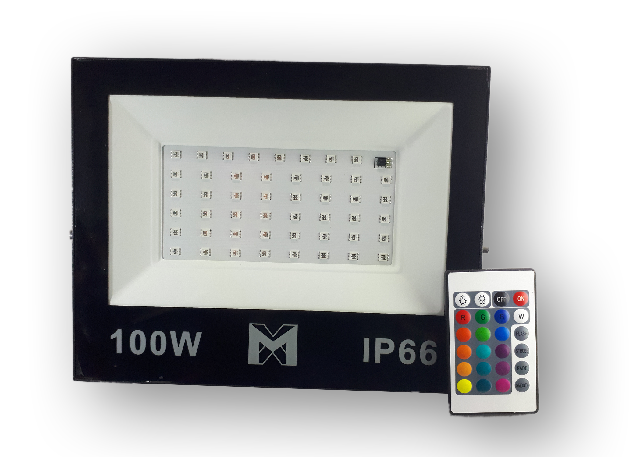 Refletor Led 100w Bivolt RGB Maxxy Led | MadeiraMadeira