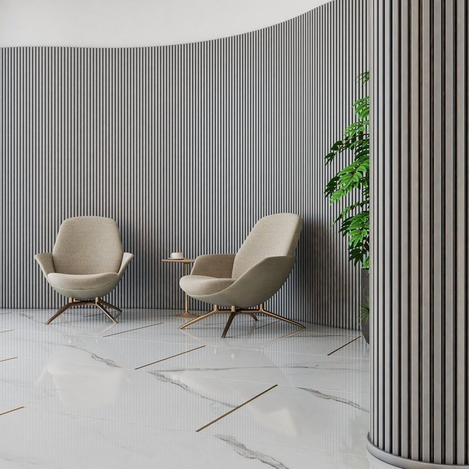 Painel Ripado Flex Gold Lux Comum 18mm - 70cm X 270cm | MadeiraMadeira