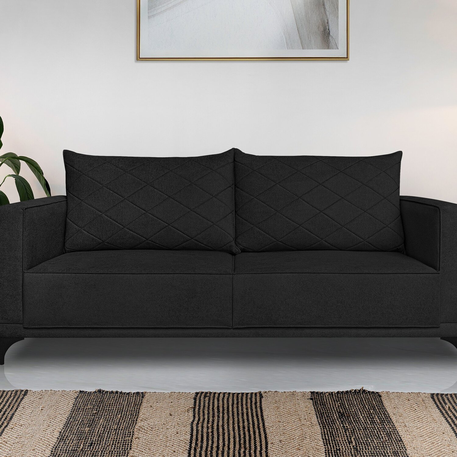 Sofá Eliot 2 Lugares 160 Cm Linho Boucle | MadeiraMadeira