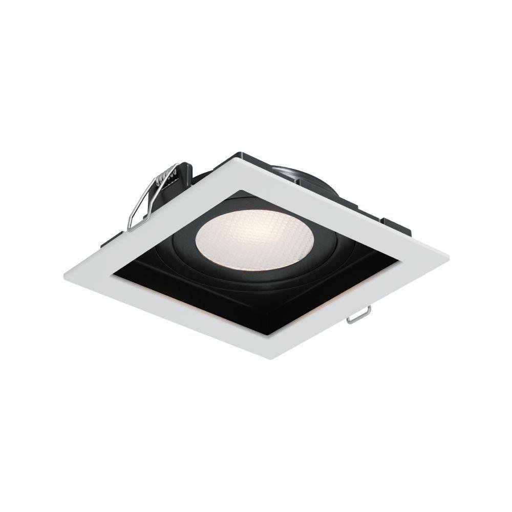 Embutido Quadrado Ar70 Gu10 Recuado Branco/preto | MadeiraMadeira