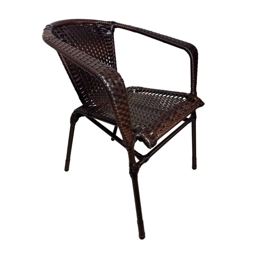Cadeira De Fibra Sintética P/ Área Externa E Varanda Marrom ...