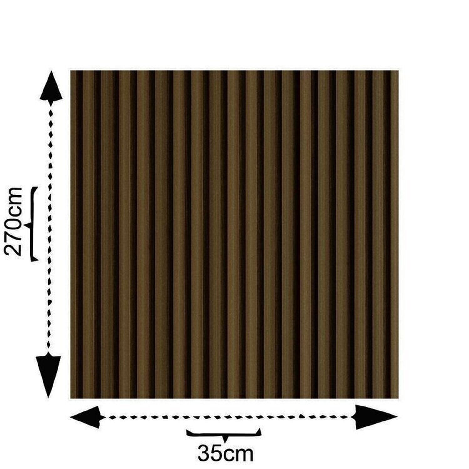 Painel Ripado Flex Gold Fit Mdf Comum 18mm - 70cm X 270cm | MadeiraMadeira