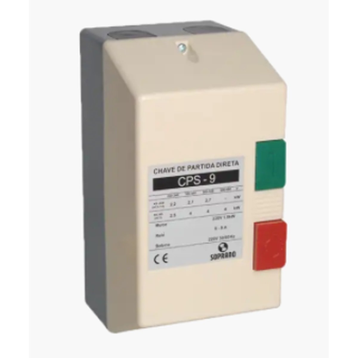 Cps9-2cv Chave de Partida Direta 2cv 5-8a 220v Soprano | MadeiraMadeira