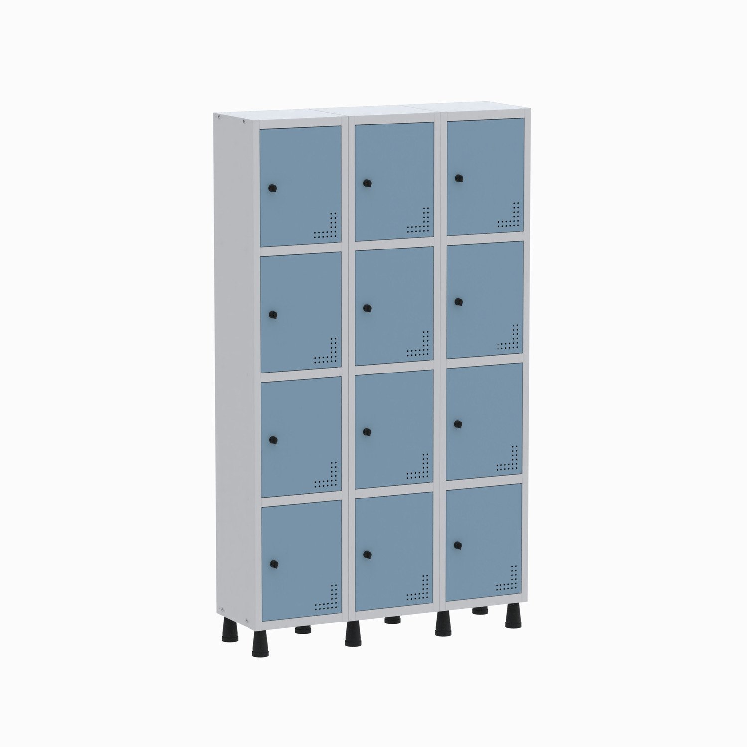 Armário Locker Guarda Volume Aço Light 3v 12 Portas Gr303/12 ...