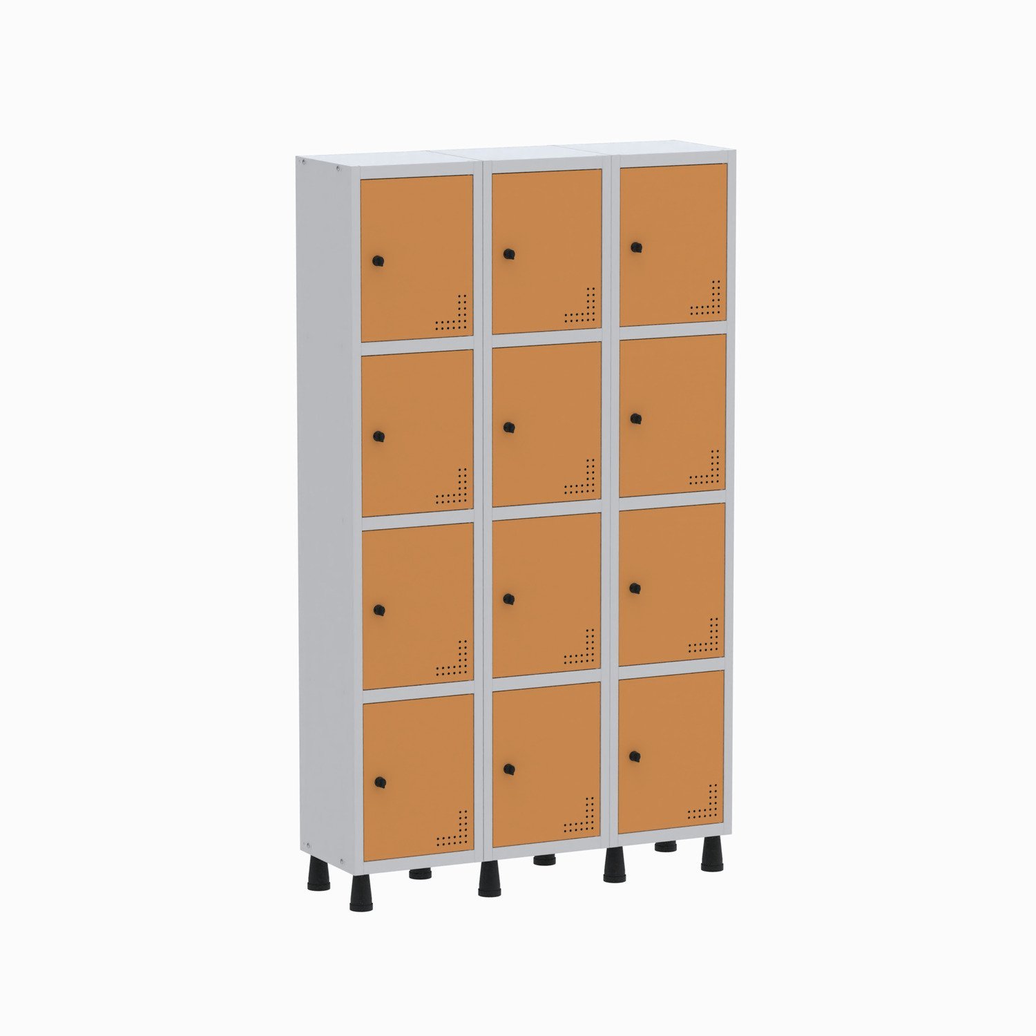 Armário Locker Guarda Volume Aço Light 12 portas 103,5x179,5cm ...