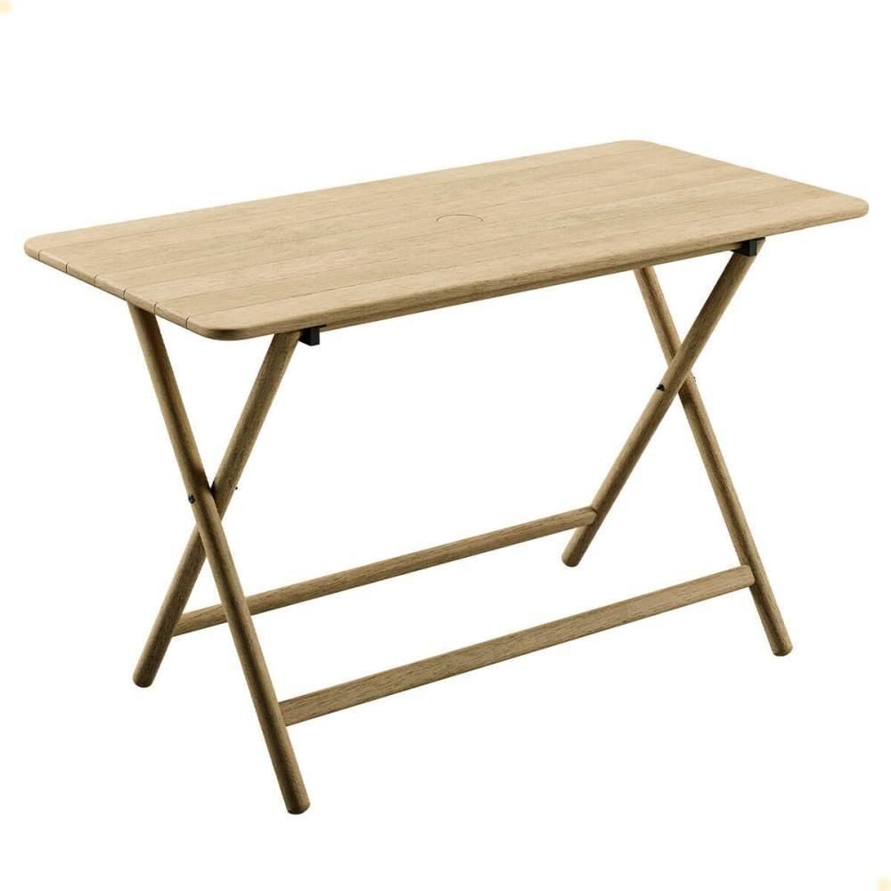 Mesa Dobrável Retangular Tramontina Bossa 120x75 Cm em Madeira Tauari ...