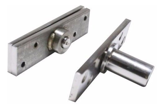Pivo Chapa Simples Inox Para Portas Pivotantes Até 200 Kg | MadeiraMadeira