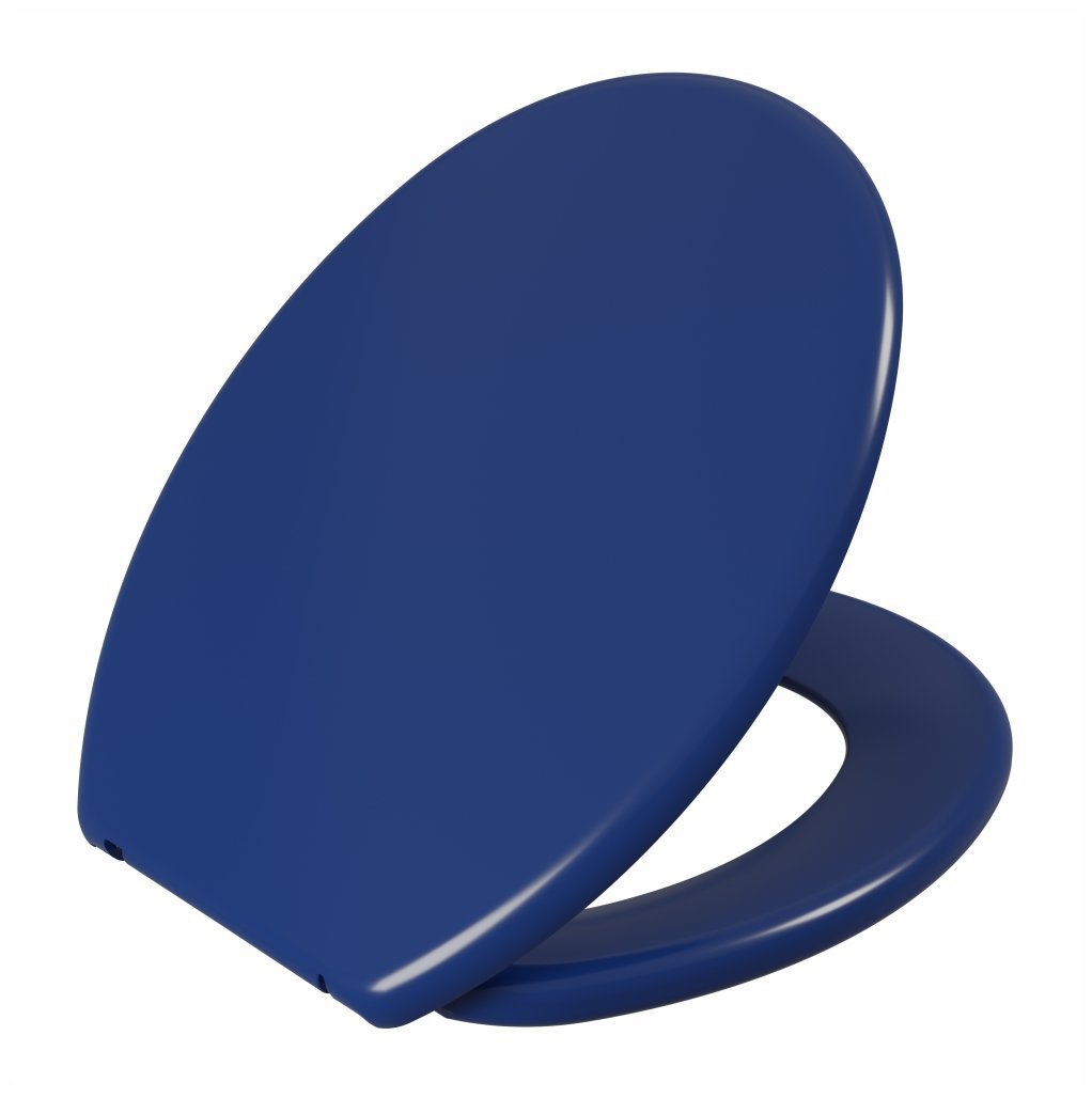 Assento Sanitário Almofadado Oval Slim Azul 11 Astra TAJ/AS ...