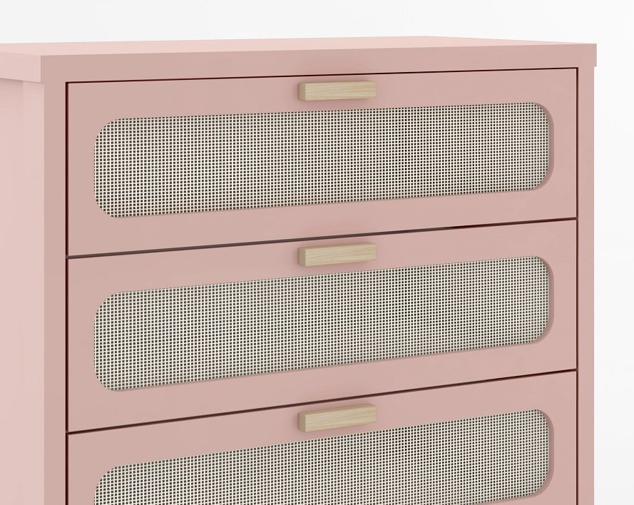 comoda rosa isa old para quarto de bebê | MadeiraMadeira