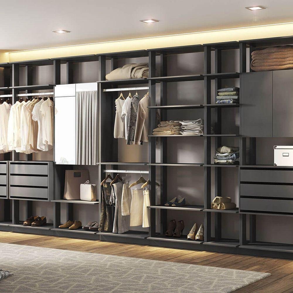 Closet Modulado 18 Prateleiras 4 Portas Expresso | MadeiraMadeira