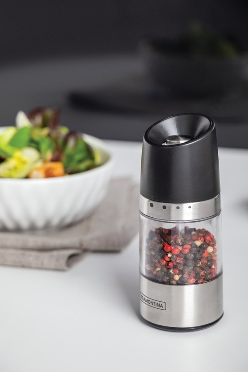 MOEDOR PARA SAL E PIMENTA EM ACO INOX E ACRILICO TRAMONTINA ...