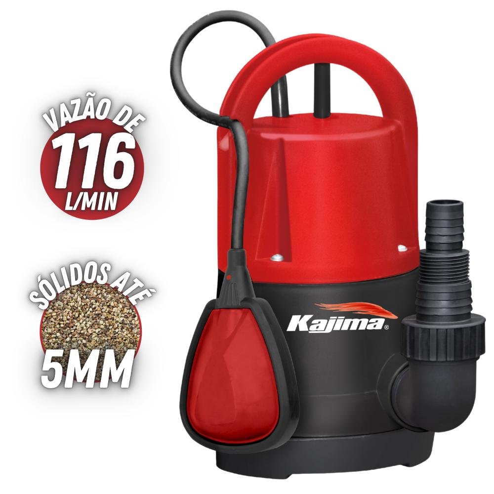 Eletrobomba Submersível Kajima QWL105 220V Vazão 116L/min 3600rpm ...