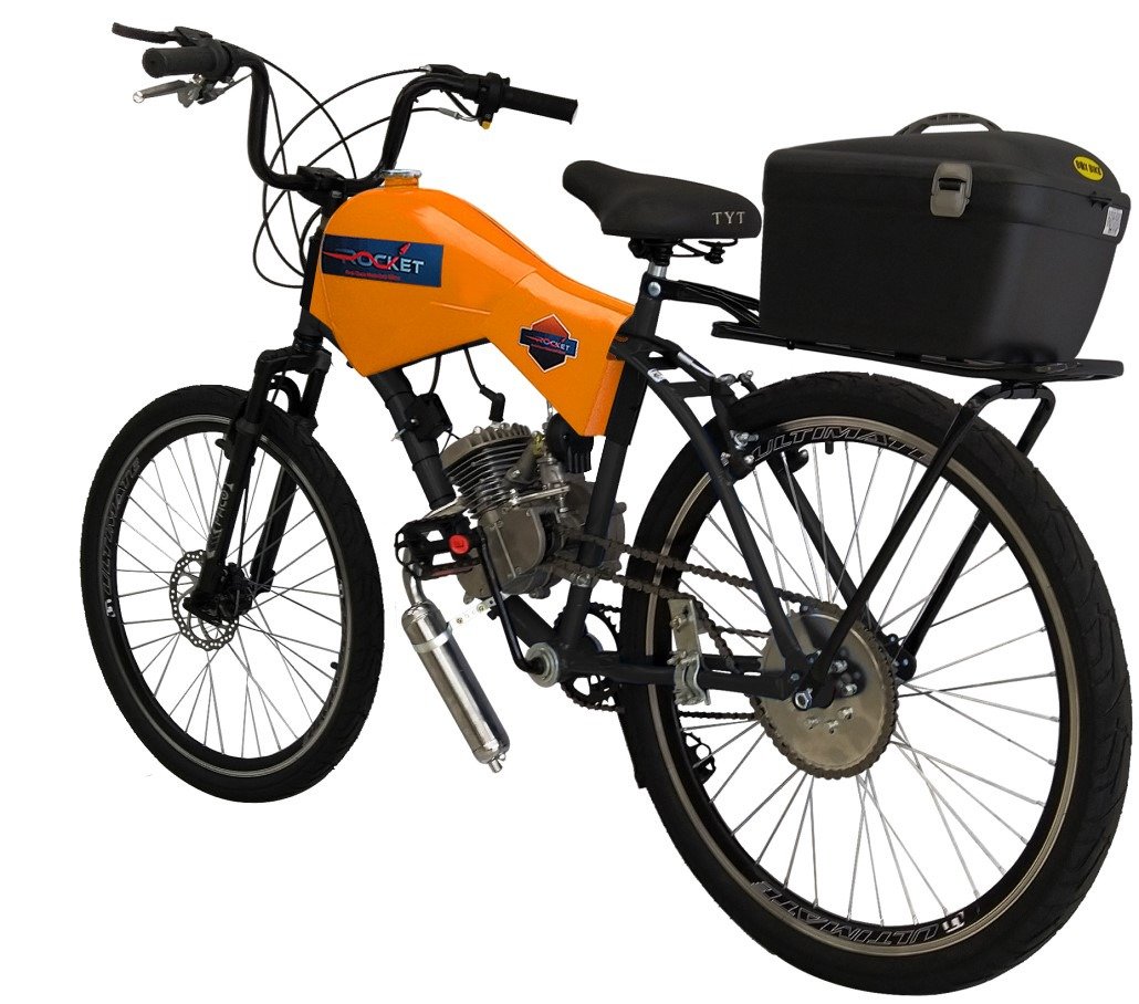 Bicicleta Motorizada 100cc Coroa 52 Fr Disk/Susp com Carenagem Cargo ...