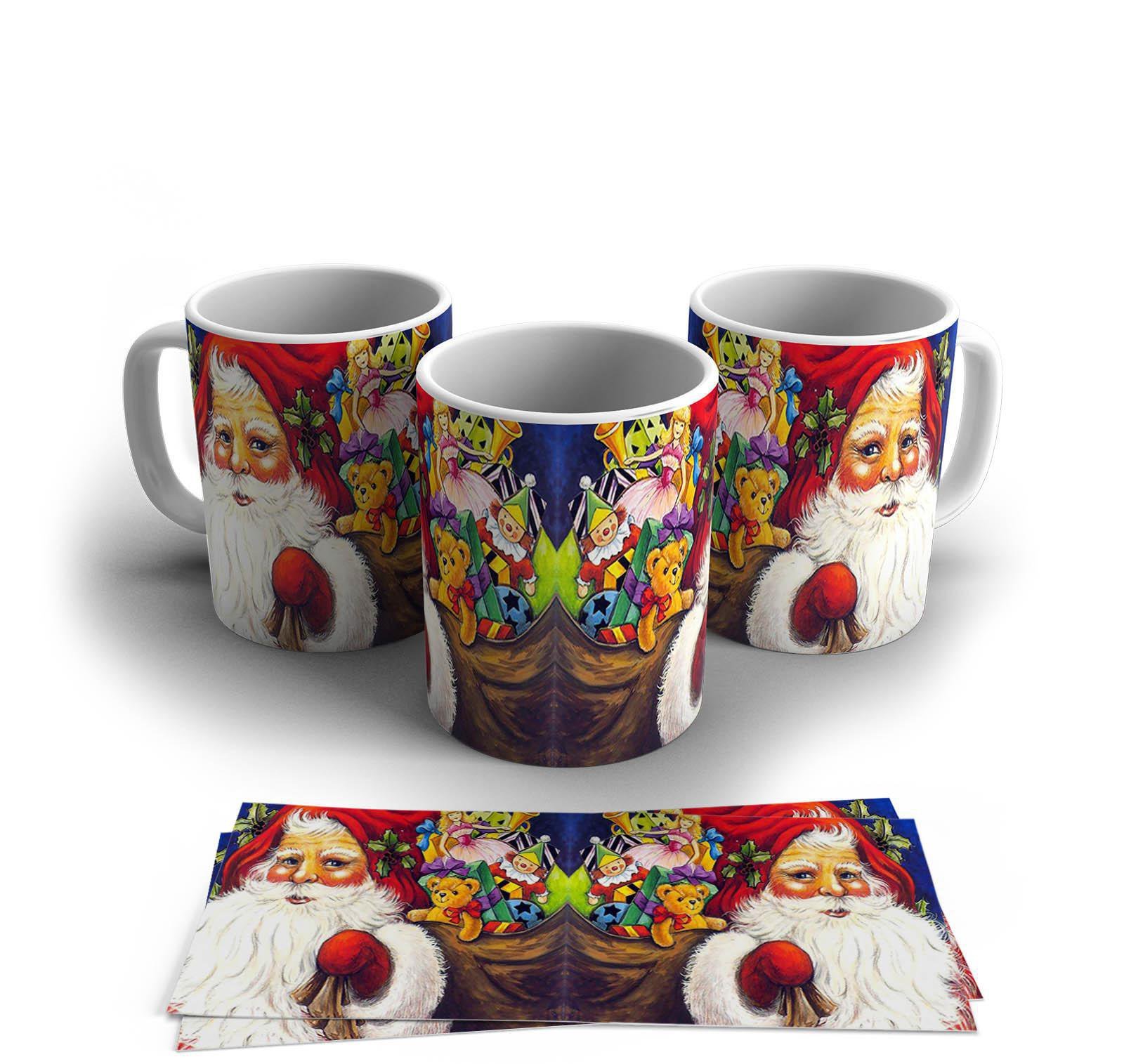 Caneca Personalizada De Natal Com Papai Noel - 4843 | MadeiraMadeira
