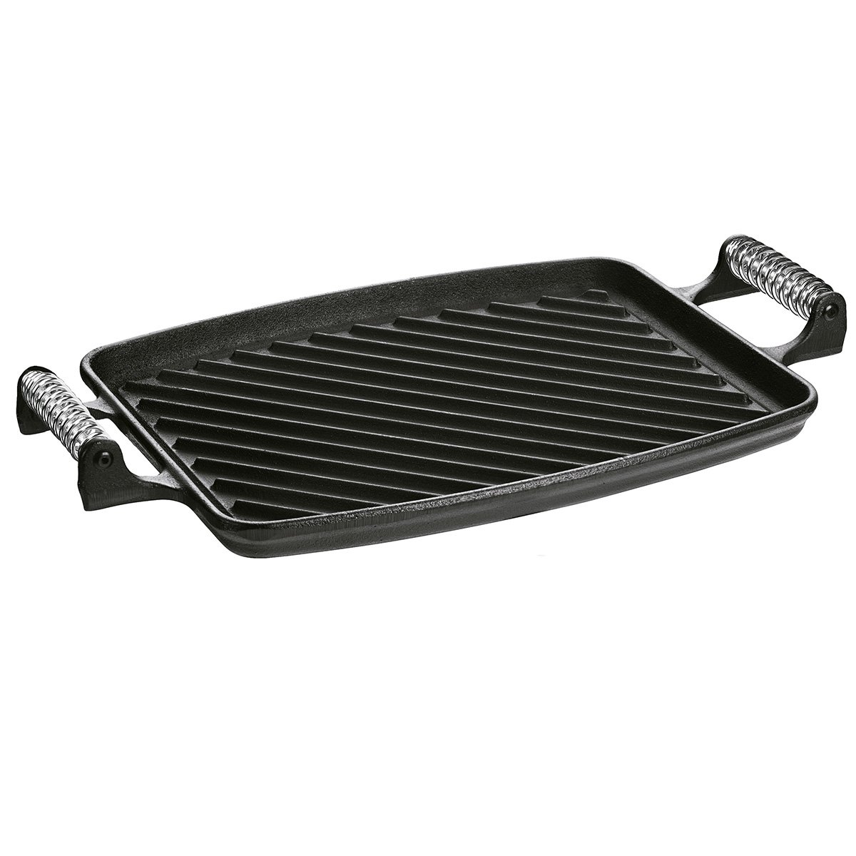 Chapa Grill De Ferro Com Alça Espiral 33x25 cm | MadeiraMadeira