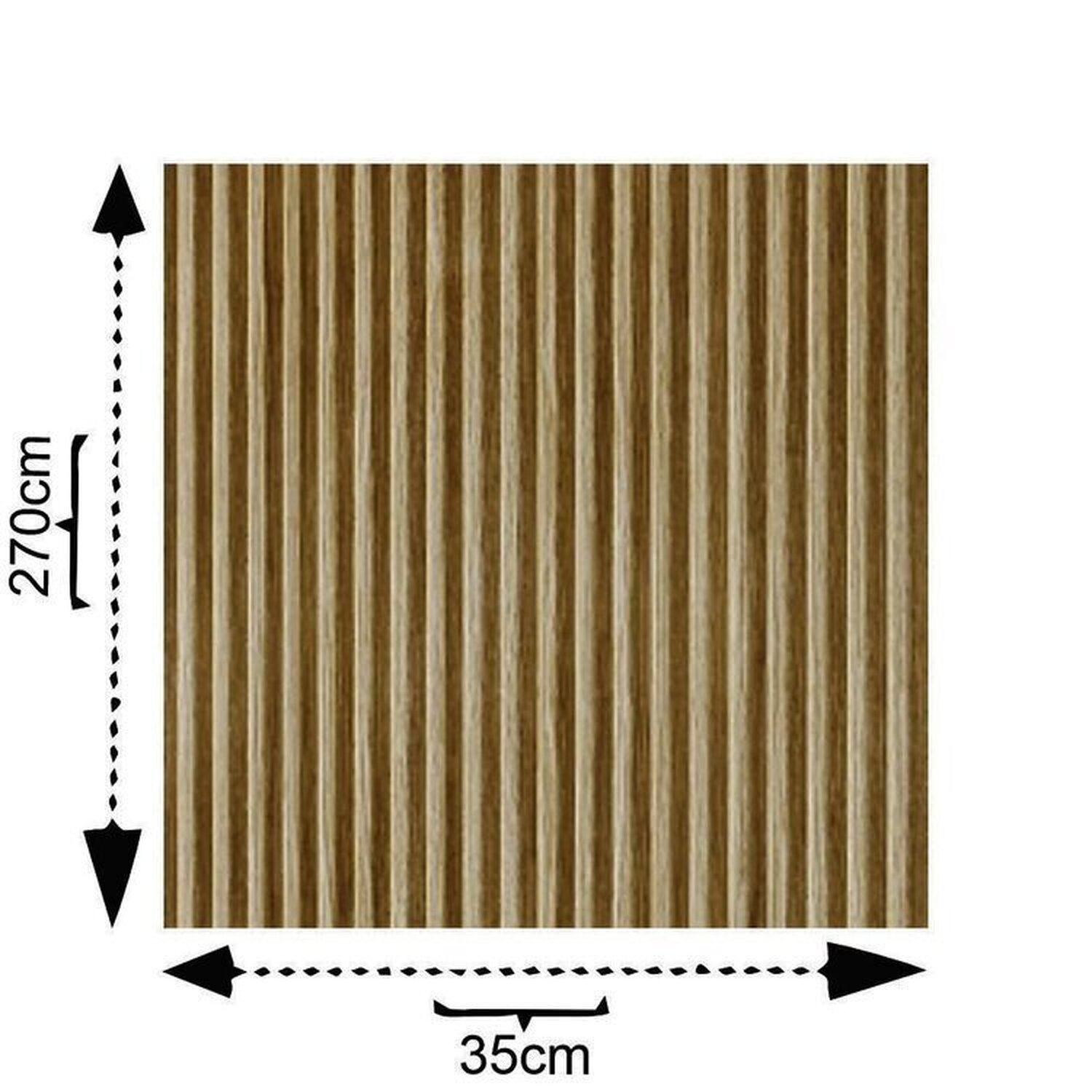 Painel Ripado Flex Gold Lux Mdf Comum 9mm - 175cm X 270cm | MadeiraMadeira