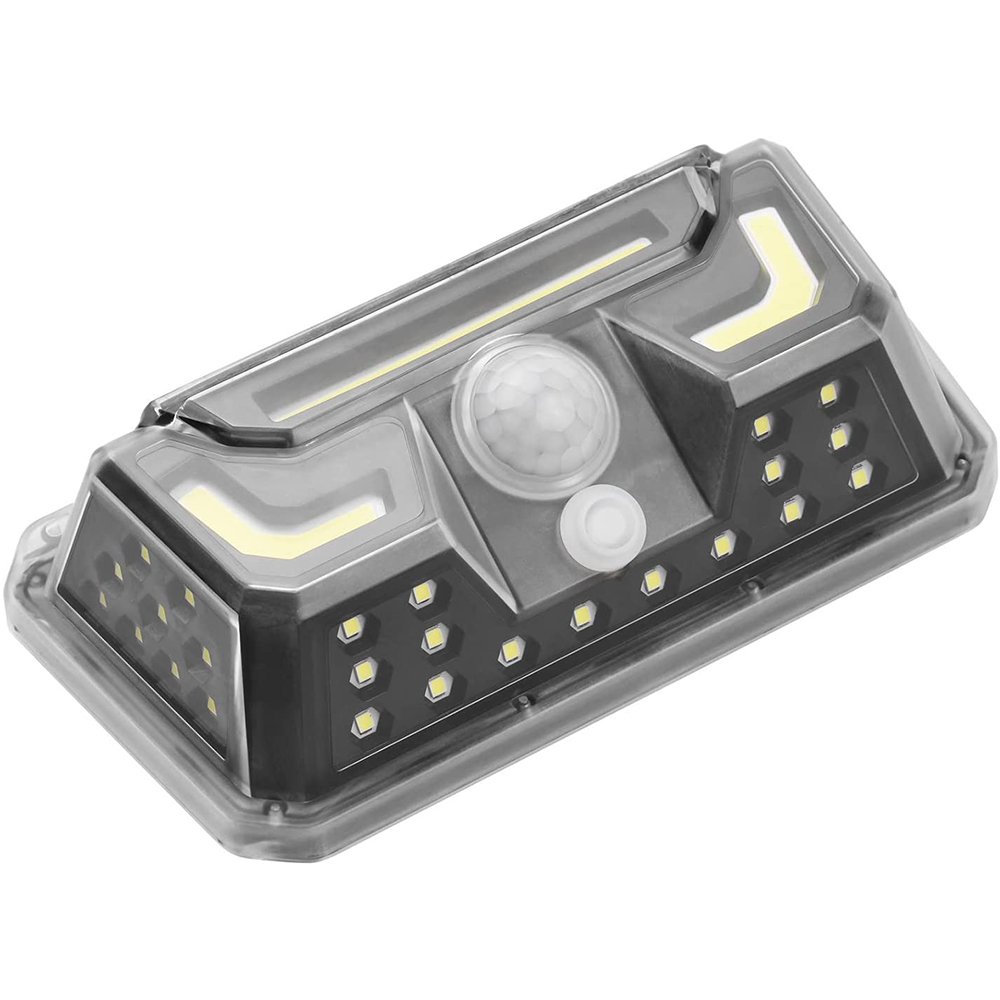 Luminaria Sensor de Movimento Spot Solar Led Luz Branco Frio Bionic ...