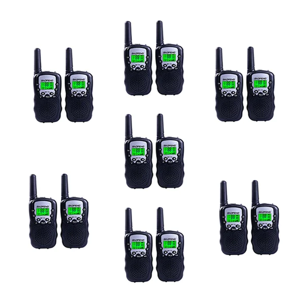 Kit 14 Mini Rádios Walkie Talkies BF-T3 Longo Alcance Comunicadores ...