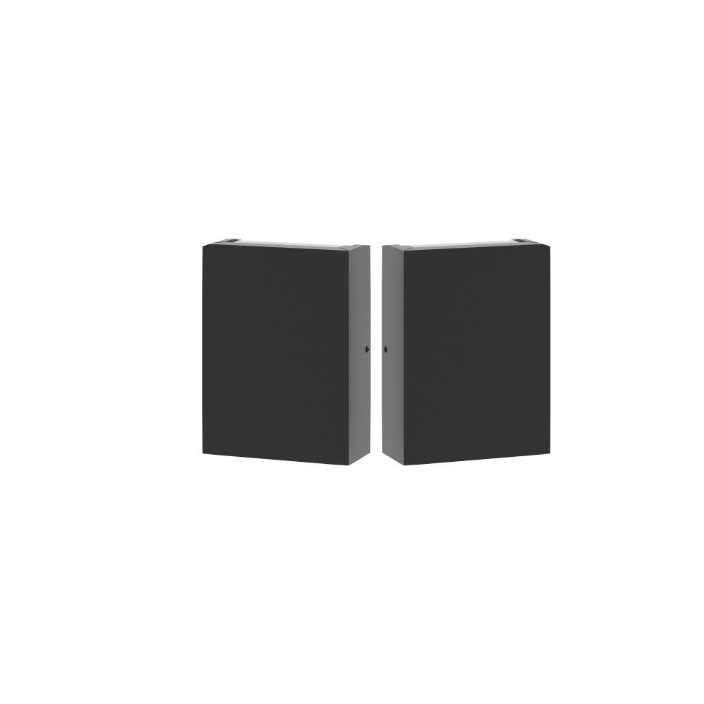 Kit 2 Arandelas de Parede Slim 1301 Preto com Focos - RPM Móveis ...