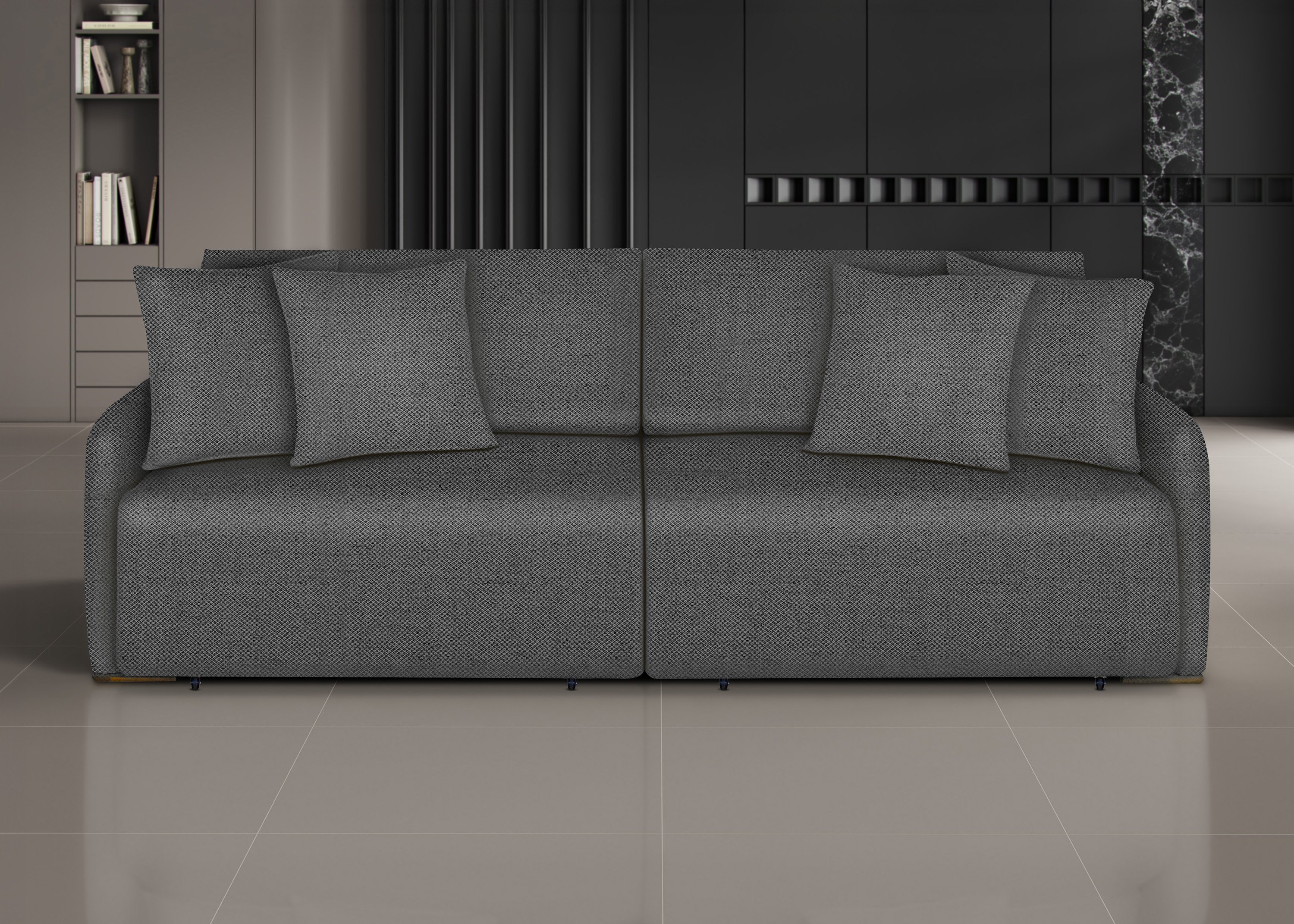 Sofá Netuno - Retrátil / Reclinável 240 Cm Linho | MadeiraMadeira