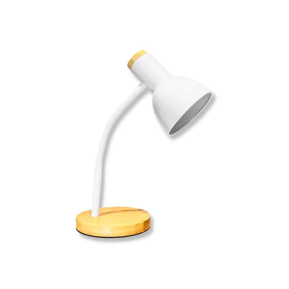 Luminária Abajur de Mesa GMH Órion Escritório Home Office Madeira ...