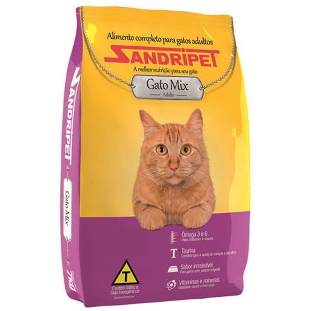 Ração Sandri Pet Gato Mix 7 Kg | MadeiraMadeira