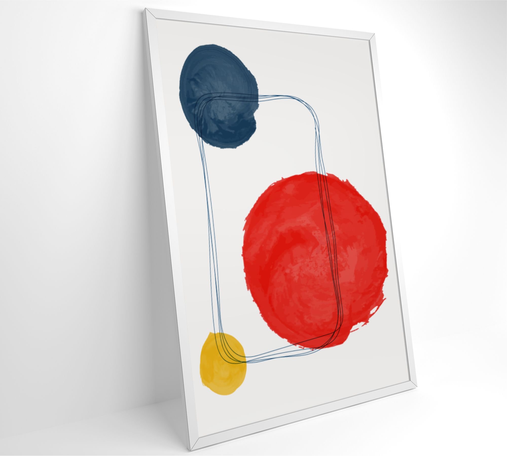 Quadro Artes Quadrados e Círculos - 80x120 cm - Adesivo fotográfico ...