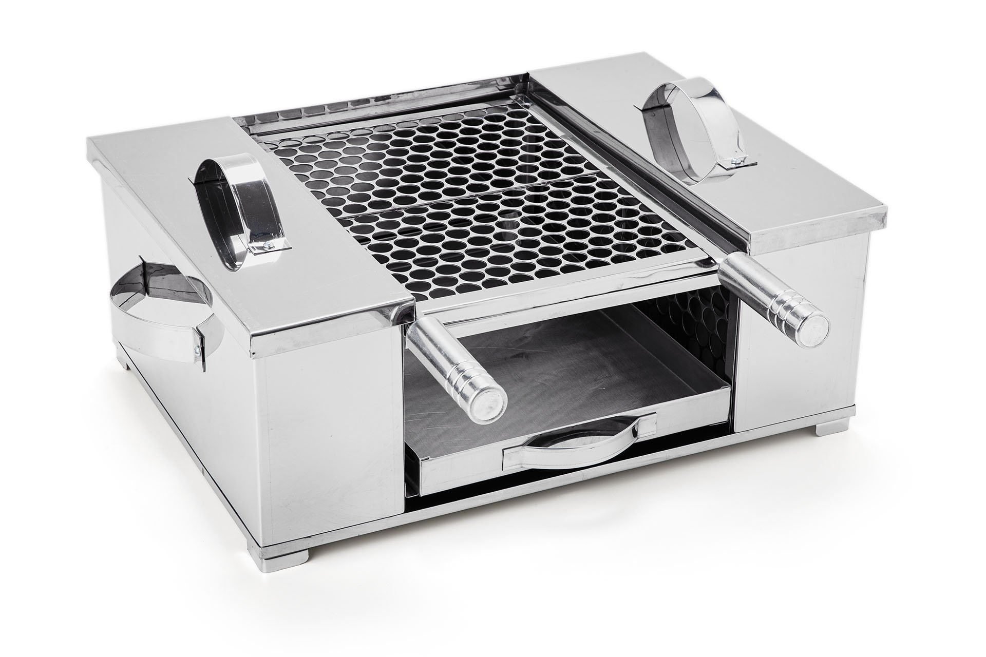 Churrasqueira Inox Grande Compacta Sem Fumaça Ecológica | MadeiraMadeira