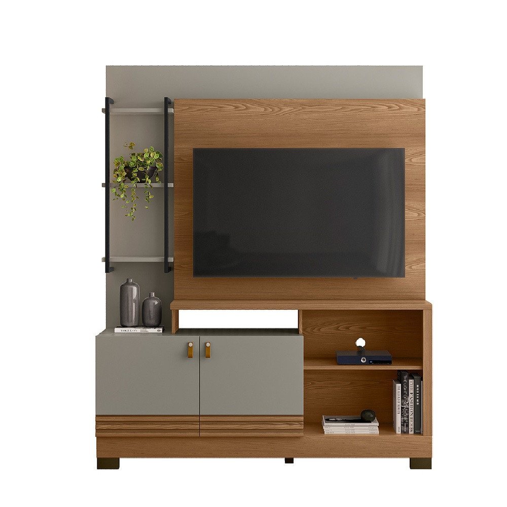 Estante Home Ripado para TV 50 polegadas Alagoas Linea Brasil | MadeiraMadeira