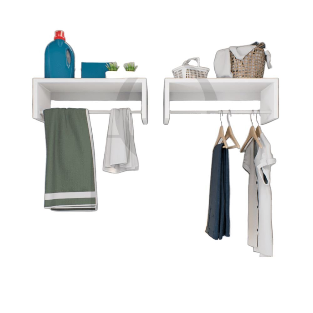 Kit 2 Cabideiro Organizador Decorativa On Design Cabideiro multiuso aéreo | MadeiraMadeira