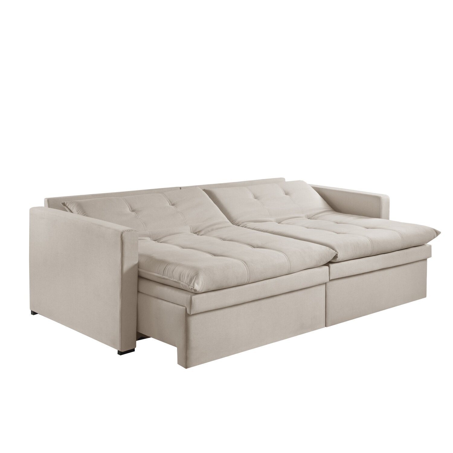 Sofá Cama com Baú 180 Cm Ravena Sistema Retrátil | MadeiraMadeira