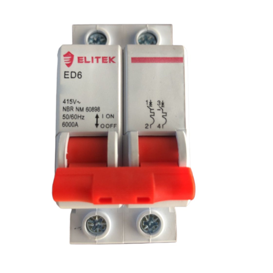 Disjuntor Bipolar Duplo 6a,10a,16a, 20a ,25a,32a,40a,50a,63a | MadeiraMadeira