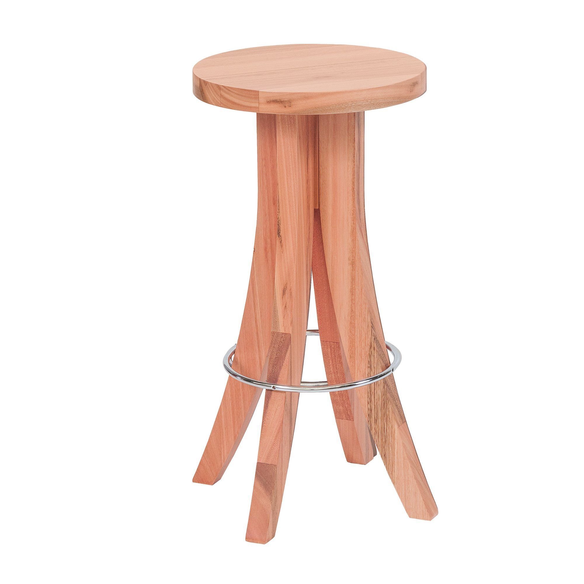 Banqueta Alta Eco 32x32x63cm - Rima Natural | MadeiraMadeira